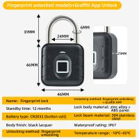 China IP67 Waterproof Zinc Alloy ABS Keyless Smart Fingerprint Lock 304 Stainless Steel Shackle School Locker Use High Security RARLUX for sale