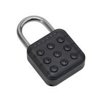 China Security Electronic Combination Padlock Smart Fingerprint Padlock Home Waterproof TUYA Graffiti Bluetooth Lock Password for sale