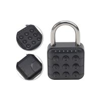 China Security Electronic Combination Padlock Smart Fingerprint Padlock Home Waterproof TUYA Graffiti Bluetooth Lock Password for sale