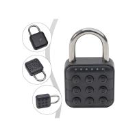 China Security Electronic Combination Padlock Smart Fingerprint Padlock Home Waterproof TUYA Graffiti Bluetooth Lock Password for sale