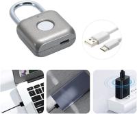 China Factory Selling Mini IP65 Smart Finger Print Padlock Travel Luggage Suitcase Security Door Locks Smart Electronic Padlock for sale