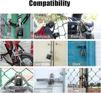 China Fingerprint Padlock USB Rechargeable Security Keyless Lock IP67 Waterproof Indoor Outdoor Zinc Alloy Smart Padlock Custom Logo for sale