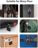 China Factory Electronic USB Fingerprint Padlock Charging Portable Zinc Alloy Smart Eco-Friendly 10 Sets Fingerprints RARLUX SY11 for sale
