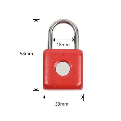 China Mini RARLUX SY51 IP67 Smart Fingerprint Padlock for Travel Luggage & School Locker Security for sale