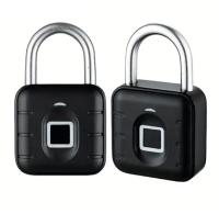 China Factory Selling Smart Finger Print Padlock Waterproof Padlock Travel Luggage Suitcase Security Door Locks Smart Electronic for sale