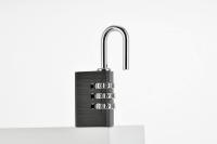 China Custom Logo RARLUX Anti-Theft High Safety 3-Digit Password Lock Durable Luggage Padlocks 4 Codes Solid Aluminum Combination Lock for sale