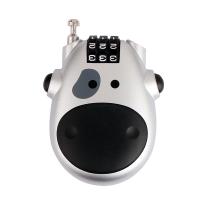 China Hot Selling Rarlux F8106 ABS Outdoor 50mm Cute Telescopic Combination Code Padlock for Helmet Luggage Rack for sale