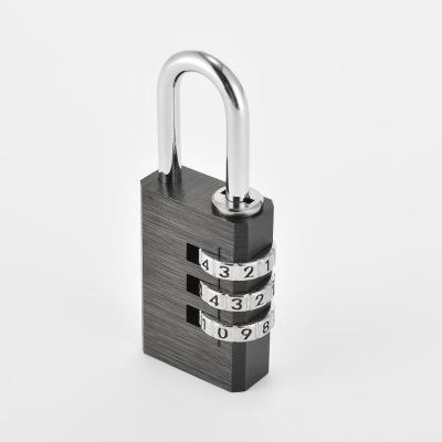 China Durable 3-Digit Password Aluminum Combination Padlock Safe Lock and Code Passcode Digital Candados Type Passcode Lock for sale