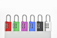 China 28MM 4-Digit Password Combination Padlock Chrome Plated Aluminum Double Blister RARLUX AM Model for sale