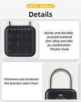 China Security Electronic Password Combination Padlock RARLUX Brand School Locker Battery Powered IP67 Waterproof 12-Month for sale