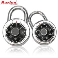 China Round Combination Padlock Zinc Alloy Eco-Friendly Password Unlock Master Key Black Color 7mm Shackle School Gym Locker Padlock for sale
