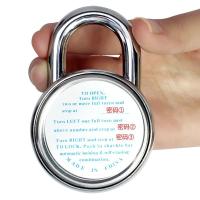 China Round Combination Padlock Zinc Alloy Eco-Friendly Password Unlock Master Key Black Color 7mm Shackle School Gym Locker Padlock for sale