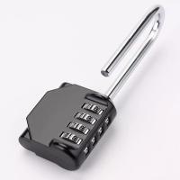 China Locks Manufacturer 4 Digit Code Longe Shackle Zinc Alloy Lock Keyless Antitheft Password Combination Padlock for sale