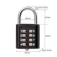 China ZARLUX Zinc Alloy 8 Button Password Gym Cabinet Keyless Lock Code Combination Padlock Model G4 for sale