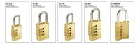 China Rarlux 4 Digits  Brass Tsa Padlock Luggage Bag Copper Code Combination Padlock for sale