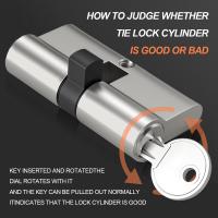 China Nickel Euro Cylinder Lock,Door Barrel Lock,Key/Key with 3 Standard Keys, Door Cylinder for sale
