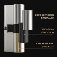 China Nickel Euro Cylinder Lock,Door Barrel Lock,Key/Key with 3 Standard Keys, Door Cylinder for sale