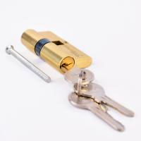 China RARLUX Super Polish Nickel Plated Solid Brass Key Door Cylinder with 3 Keys for sale