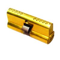 China RARLUX Super Polish Nickel Plated Solid Brass Key Door Cylinder with 3 Keys for sale