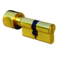 China RARLUX Super Polish Nickel Plated Solid Brass Key Door Cylinder with 3 Keys for sale