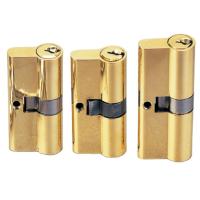 China Super Polish Nickel Plated Brass Key Solid Brass Body BRASS LOCK  DOOR CYLINDER for sale