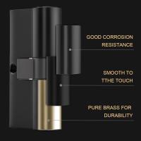 China Black Euro Cylinder Lock Polish Chrome Plated Solid Brass Body with 