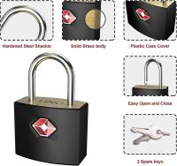 China TSA Brass Luggage Locks with Keys Anti-Theft Padlock RARLUX Model TSA9020 for Suitcases Gym Lockers Laptop Bags Travel Etc for sale