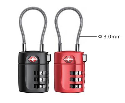 China Rarlux TSA Combination Padlock 3-Digit Digital Password Anti-Theft Durable High Safety Zinc Alloy Lock Body Wheel Suitcase for sale