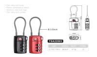 China Rarlux TSA Combination Padlock 3-Digit Digital Password Anti-Theft Durable High Safety Zinc Alloy Lock Body Wheel Suitcase for sale
