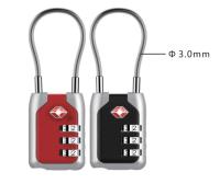 China Rarlux TSA Padlock Anti-Theft Durable High Safety Zinc Alloy Luggage Suitcase Key & Password Combination Padlock for sale