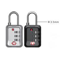 China Rarlux TSA Padlock 3 Digital Password Anti-Theft Zinc Alloy Luggage Suitcase Combination Padlock for sale