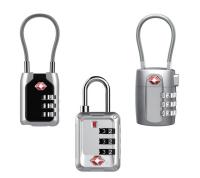 China Rarlux TSA Padlock 3 Digital Password Anti-Theft Zinc Alloy Luggage Suitcase Combination Padlock for sale