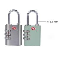 China Rarlux Anti-Theft Tsa Padlock 3 Digital Password Wheel Luggage Bag Lock Zinc Alloy Body A3 Steel Shackle Combination Padlock for sale