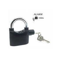 China 110dB Security Anti-Theft Waterproof Zinc Alloy Motor Bicycle Lock Siren Safety Alarm Padlock Heat Treated Anti-Cut Shackle for for sale