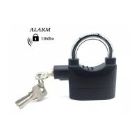 China 110dB Security Anti-Theft Waterproof Zinc Alloy Motor Bicycle Lock Siren Safety Alarm Padlock Heat Treated Anti-Cut Shackle for for sale