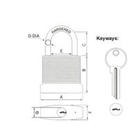 China Rarlux Popular Model Anti-Theft Waterproof Steel Safety Laminated Padlock From Zhejiang for sale