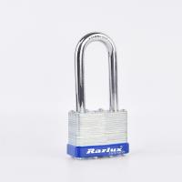 China Rarlux Manufacturer Wholesale Custom Anti-Cut Steel Industrial Safety Waterproof Blue Laminated Lock 3 Keys Custom Shackle for sale