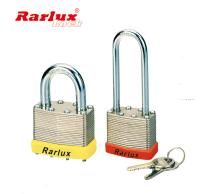 China Rarlux Manufacturer Wholesale Custom Anti-Cut Steel Industrial Safety Waterproof Blue Laminated Lock 3 Keys Custom Shackle for sale