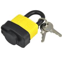 China Rarlux Top Security Steel Padlock Plastic Shell Cover Waterproof Laminated Padlock for sale
