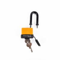 China Rarlux Anti-rust Waterproof Steel Padlock with Plastic Cover Long Shackle Laminated Design-Zhejiang Origin for sale