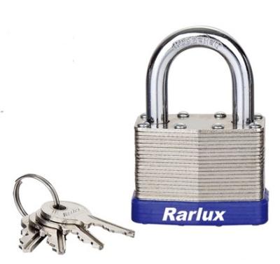 China Rarlux High Quality Cheap Price Steel Laminated Padlock for sale