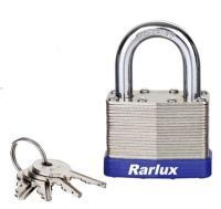 China Rarlux High Quality Cheap Price Steel Laminated Padlock for sale