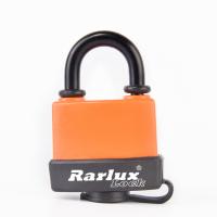 China Rarlux FL1530 Waterproof Steel Padlock with Top Security Plastic Shell and Laminated Design Zhejiang Origin for sale