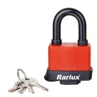 China Rarlux FL1530 Waterproof Steel Padlock with Top Security Plastic Shell and Laminated Design Zhejiang Origin for sale