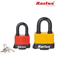 China Rarlux FL1530 Waterproof Steel Padlock with Top Security Plastic Shell and Laminated Design Zhejiang Origin for sale