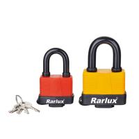 China Rarlux 30-65mm Industrial Safety Waterproof Laminated Steel Body Padlock Customized High Quality Eco-Friendly High Safety for sale