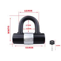 China Rarlux 8402 Heavy Duty U-Lock Bicycle Chain Lock with Key Anti-Theft Multi-Specifications for sale