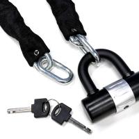 China Best Selling Rarlux 2050-E 100cm Zinc Plated Security Hardened Anti-Theft Motorcycle/Bicycle Chain Lock with Key Unlock for sale