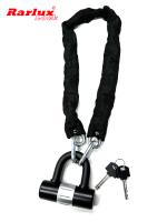 China Best Selling Rarlux 2050-E 100cm Zinc Plated Security Hardened Anti-Theft Motorcycle/Bicycle Chain Lock with Key Unlock for sale
