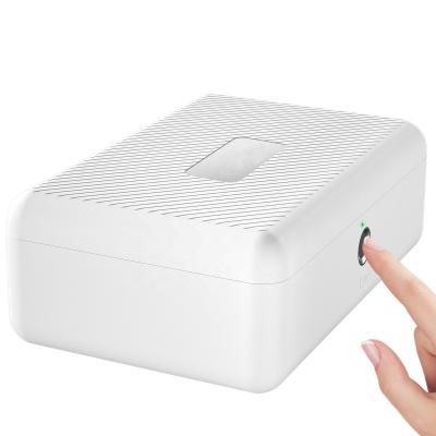 China Key Storage Fingerprint Password Box Storage Box Watch Jewelry Box Cosmetics Key ID Privacy Desktop Finger Print Padlock for sale